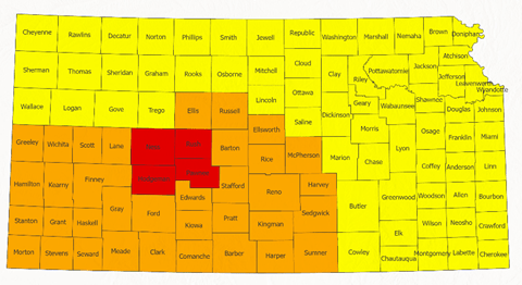 Updated drought map released for Kansas - Rural Messenger